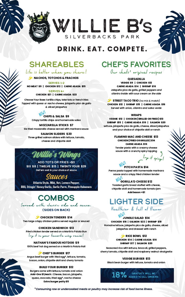 willie b’s BAR & GRILL - Silverbacks Park